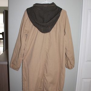 J. Crew | Jackets & Coats | J Crew Long Utility Jacket W Removable Hood ...